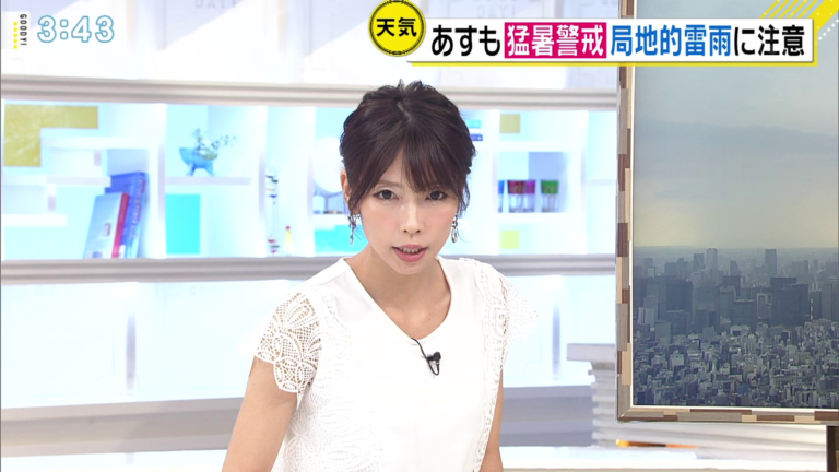 ゲリラ豪雨で出番増える寺川奈津美ちゃん – techdou.net